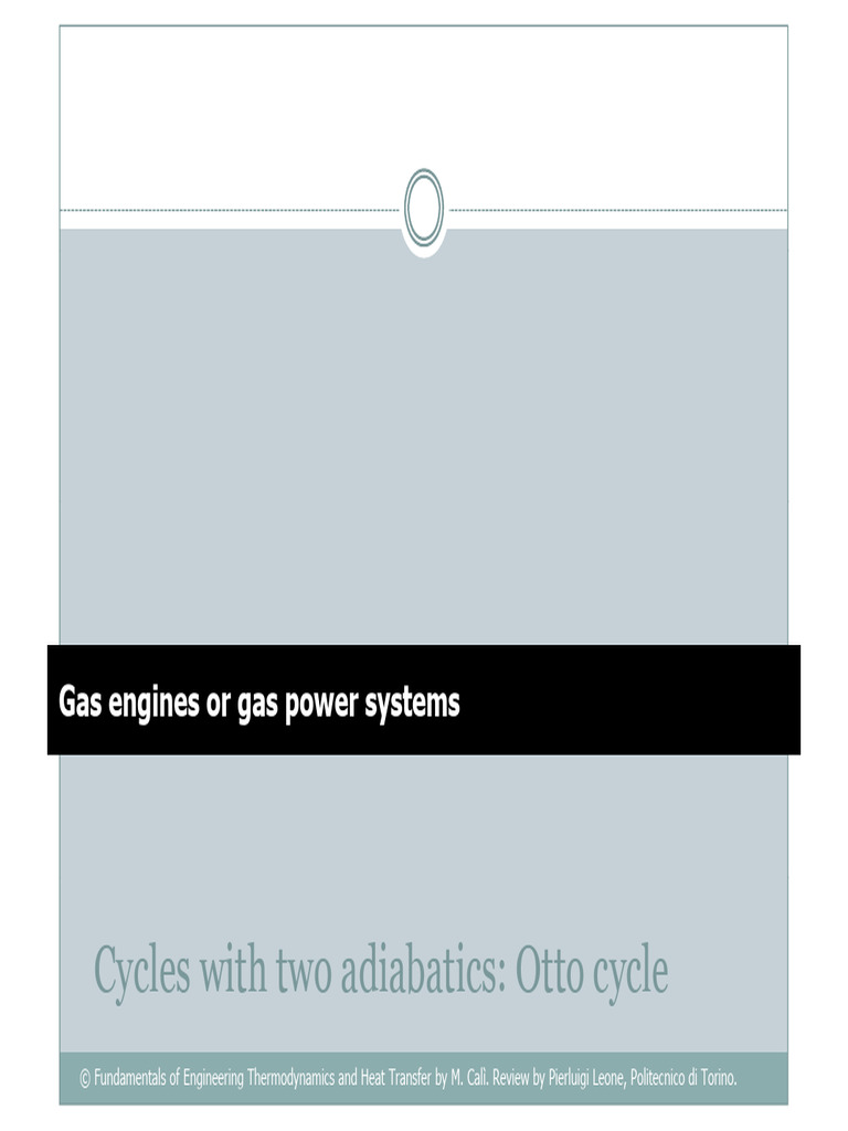 Otto and Diesel Engine Thermodynamics | PDF | Heat | Diesel Engine