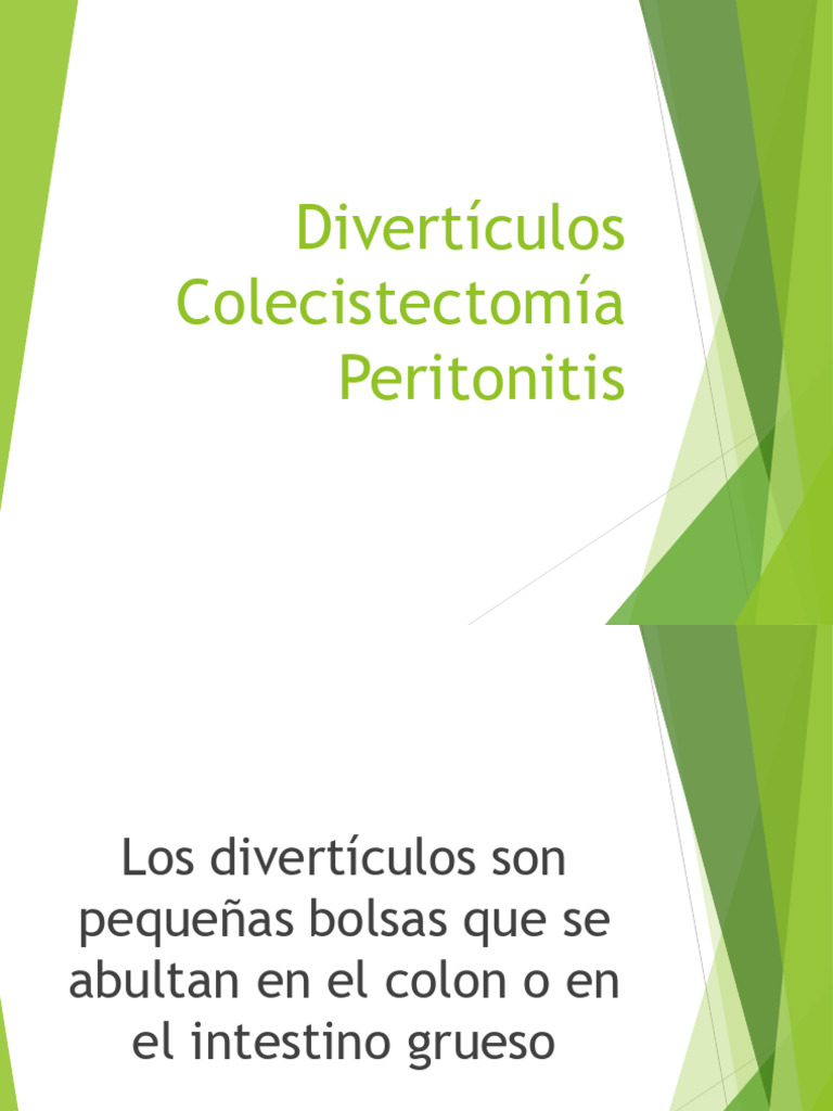 Diverticulitis: Síntomas y Tratamientos | PDF | Medicina CLINICA ...
