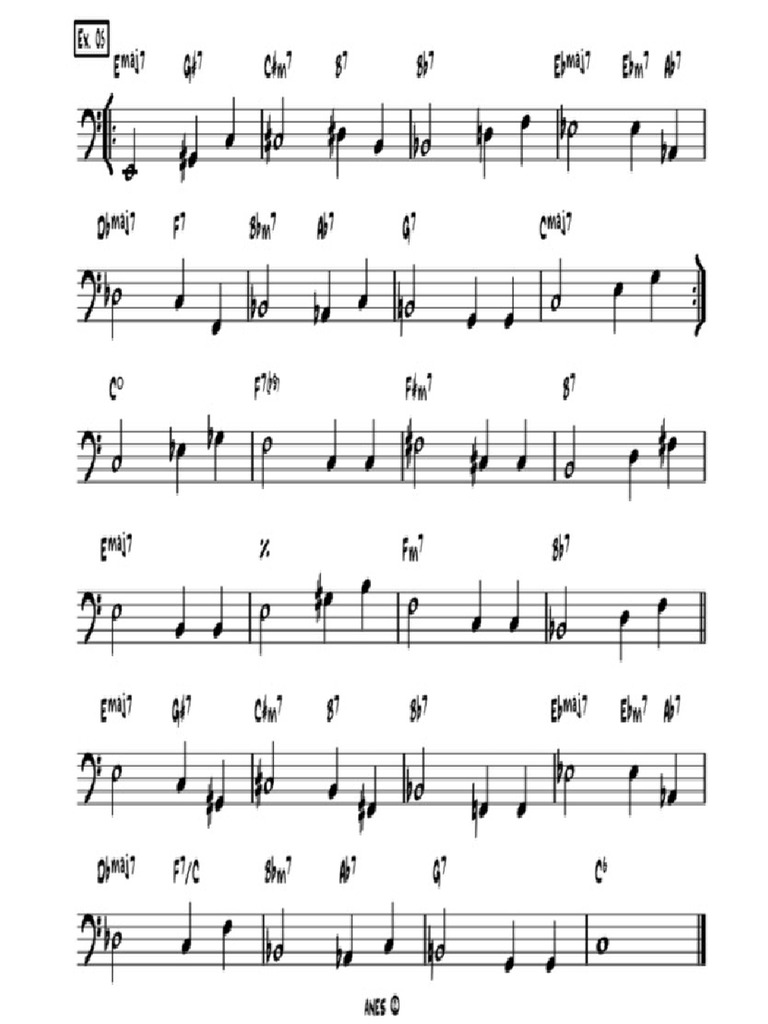 Leitura de Notas - Contrabaixo Elétrico - Curso Técnico em Instrumento ...