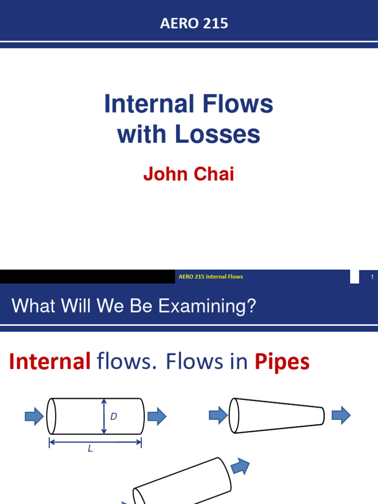 12 Internal Flows 01 | PDF | Aerodynamics | Fluid Dynamics