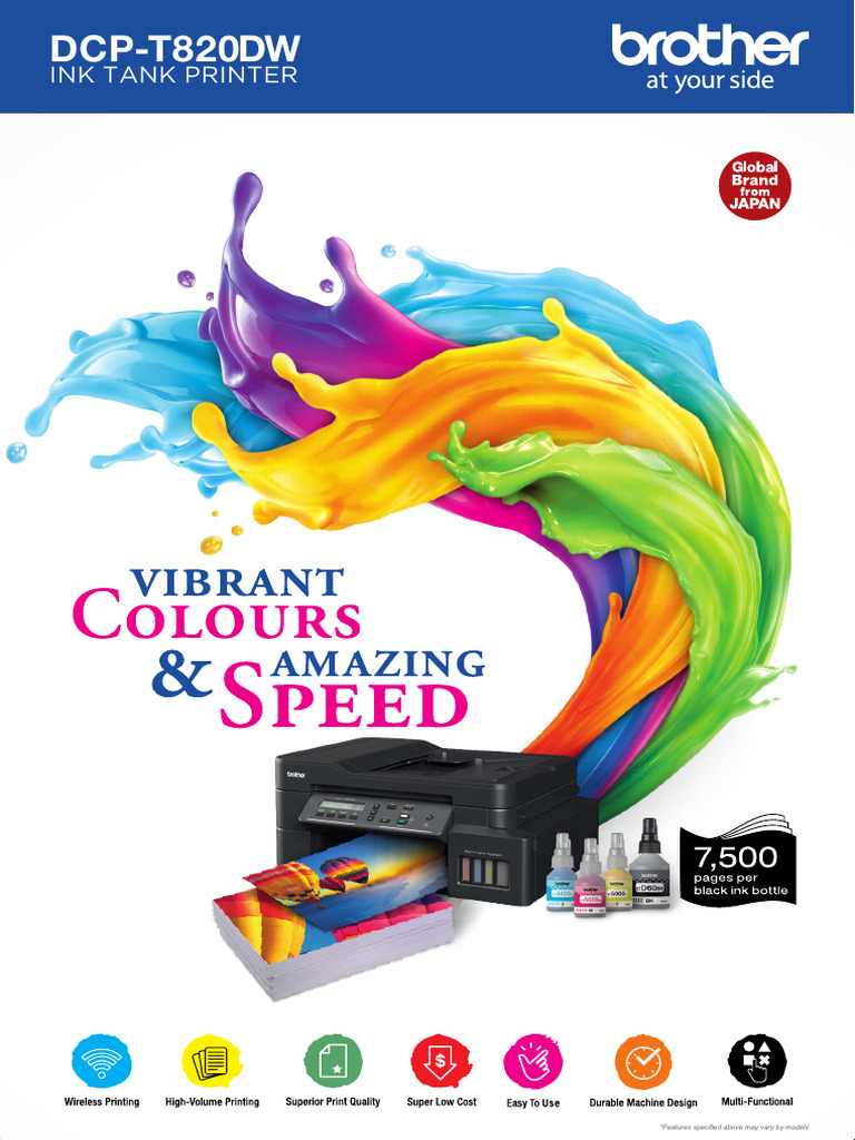 DCP-T820DW v1220 | PDF | Image Scanner | Printer (Computing)