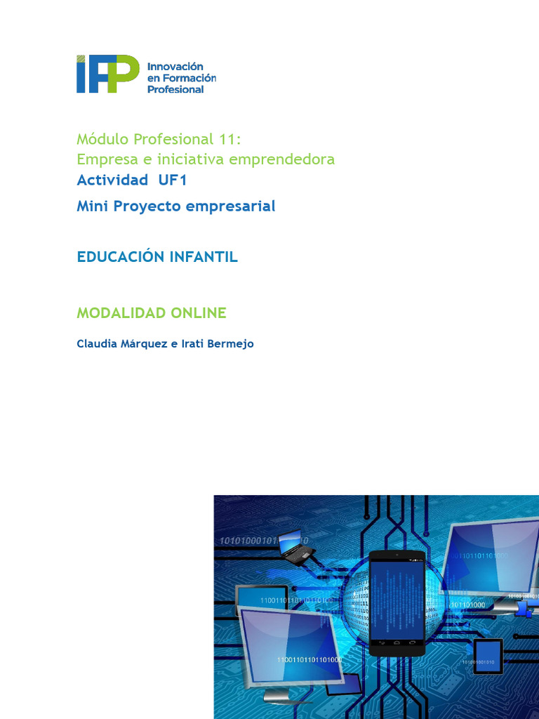 A001 Mini Proyecto Empresarial EDI Fase1 de La Ideación Al Plan de Marketing | PDF | Cuidado de ...