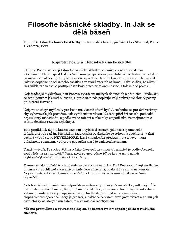 Filosofie Basnicke Skladby | PDF