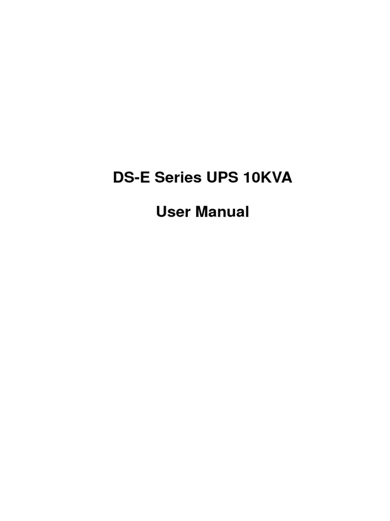 Manual de Ups Power All 10kva | PDF | Power Supply | Electrical Engineering