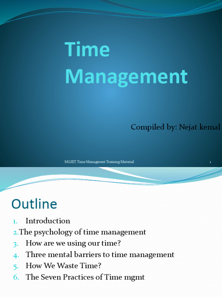 Time Management | Download Free PDF | Directory (Computing) | Habits