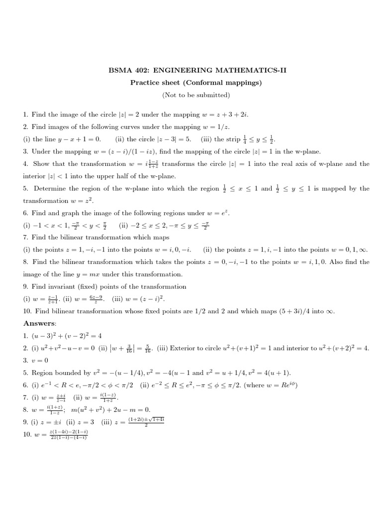 Practice Sheet CM | PDF | Geometry | Differential Geometry