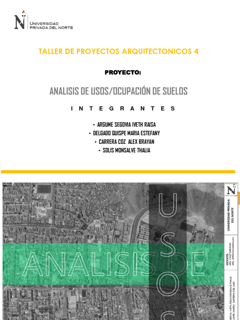 Analisis de Usos y Ocupacion de Suelos | PDF | Suelo | Ciencias de la Tierra