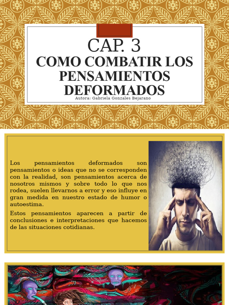 Cap 3 Como Combatir Los Pensamientos Deformados | PDF | Pensamiento ...