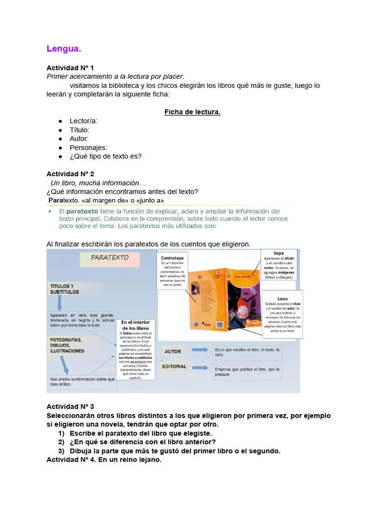 Lengua Secuencia N1 - 5to Grado | PDF | Sustantivo