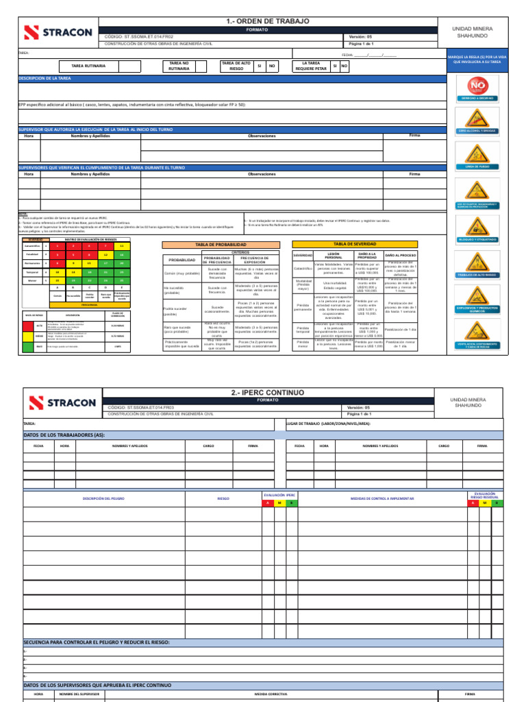 Formato Stracon Iper Continuo | PDF