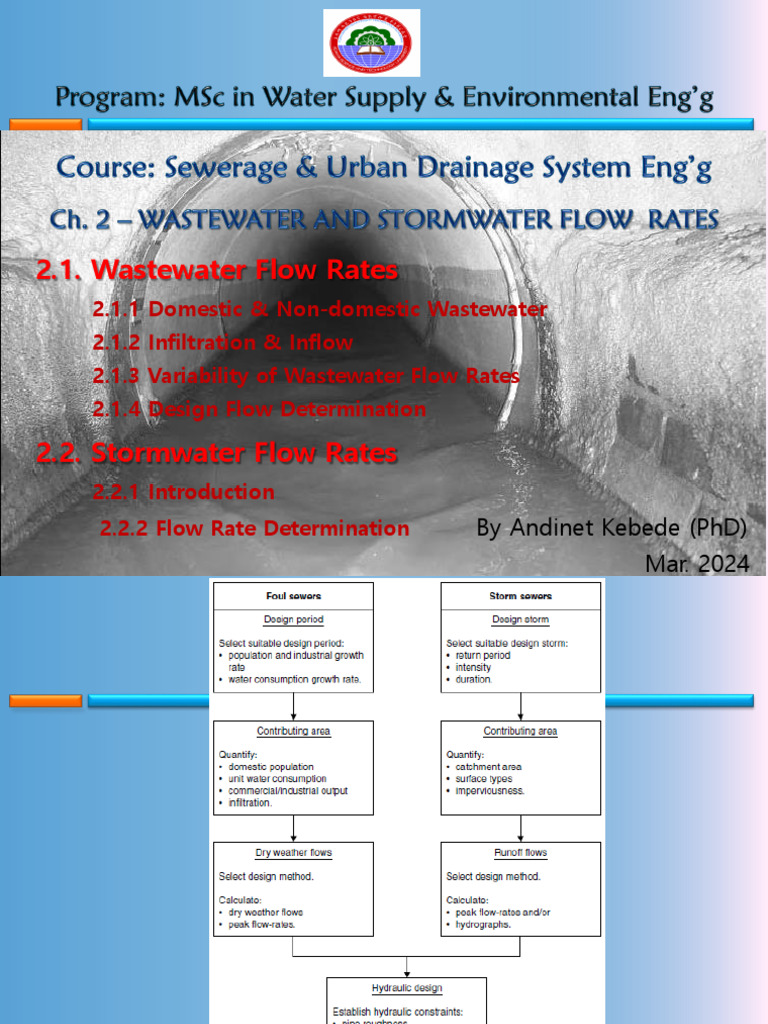 Stormwater and Wastewater Flow Rates | PDF | Combined Sewer | Sewage