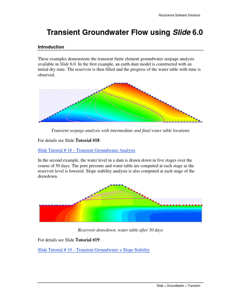 SLIDE 3-Transient Groundwater Flow Using Slide 6 | PDF | Home & Garden | Technology & Engineering