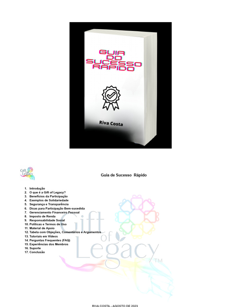 Guia de Sucesso Gift of Legacy | PDF | Transparência (comportamento ...