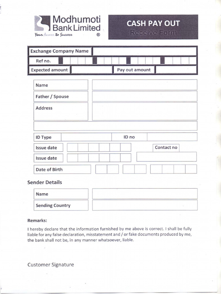 Remittance Format | PDF