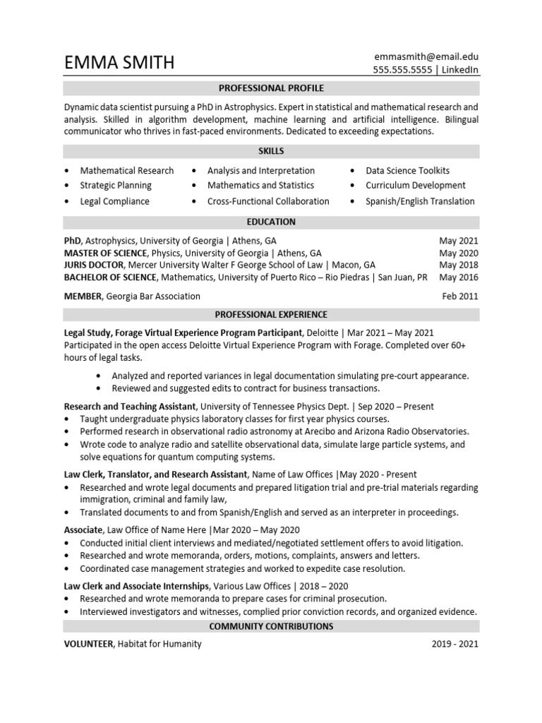 Data Scientist & Astrophysicist Resume | PDF | Physics | Science