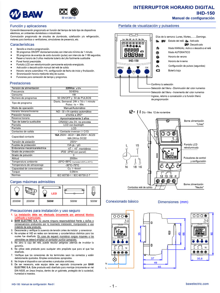 282 Manual De Configuracion Ihd 150 Rev02 Descargar Gratis Pdf