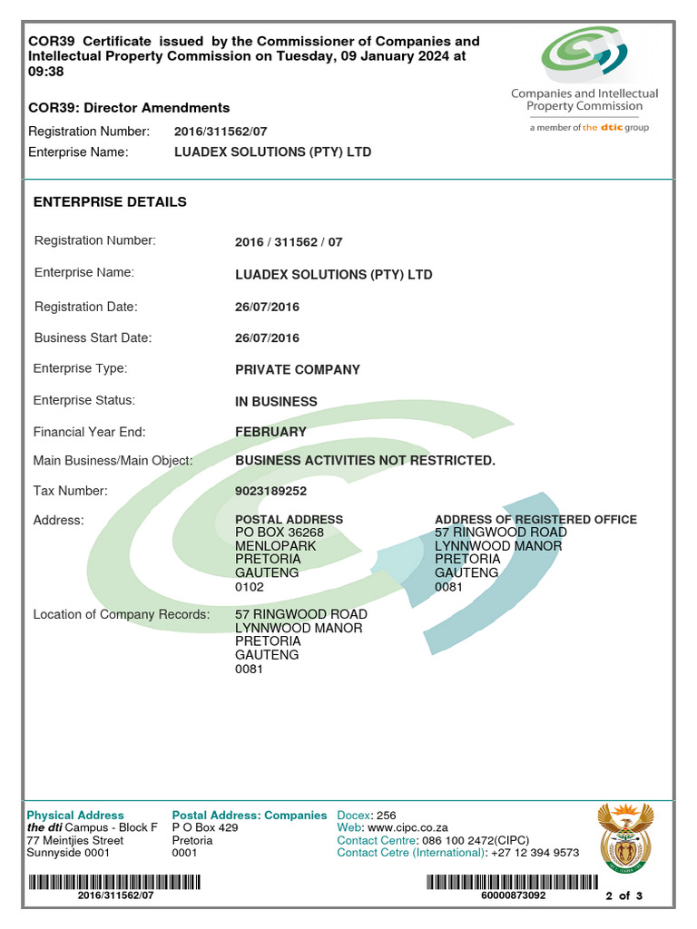 Company Details | PDF