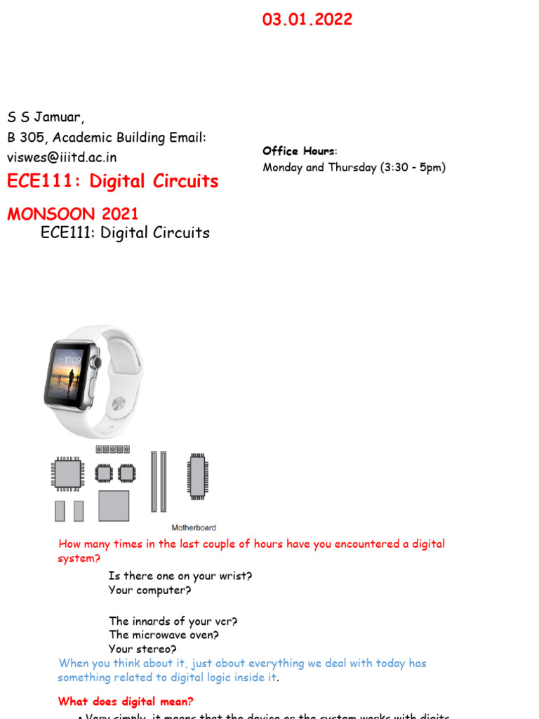LEC1 A | Download Free PDF | Digital Electronics | Computing
