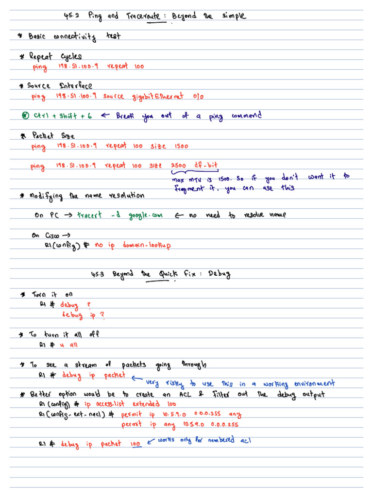 Diagnose Network Problems With Ping, Traceroute, Debug, SNMP and Syslog | PDF | Communications ...