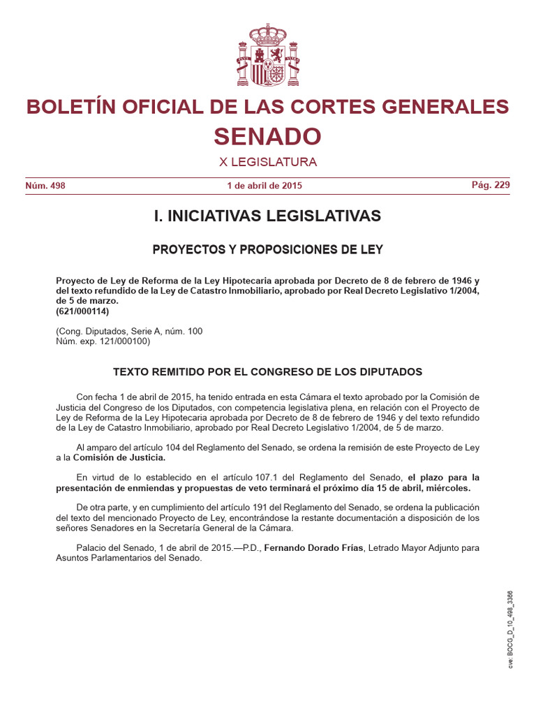 Bocg D 10 498 3366 | PDF | Gobierno