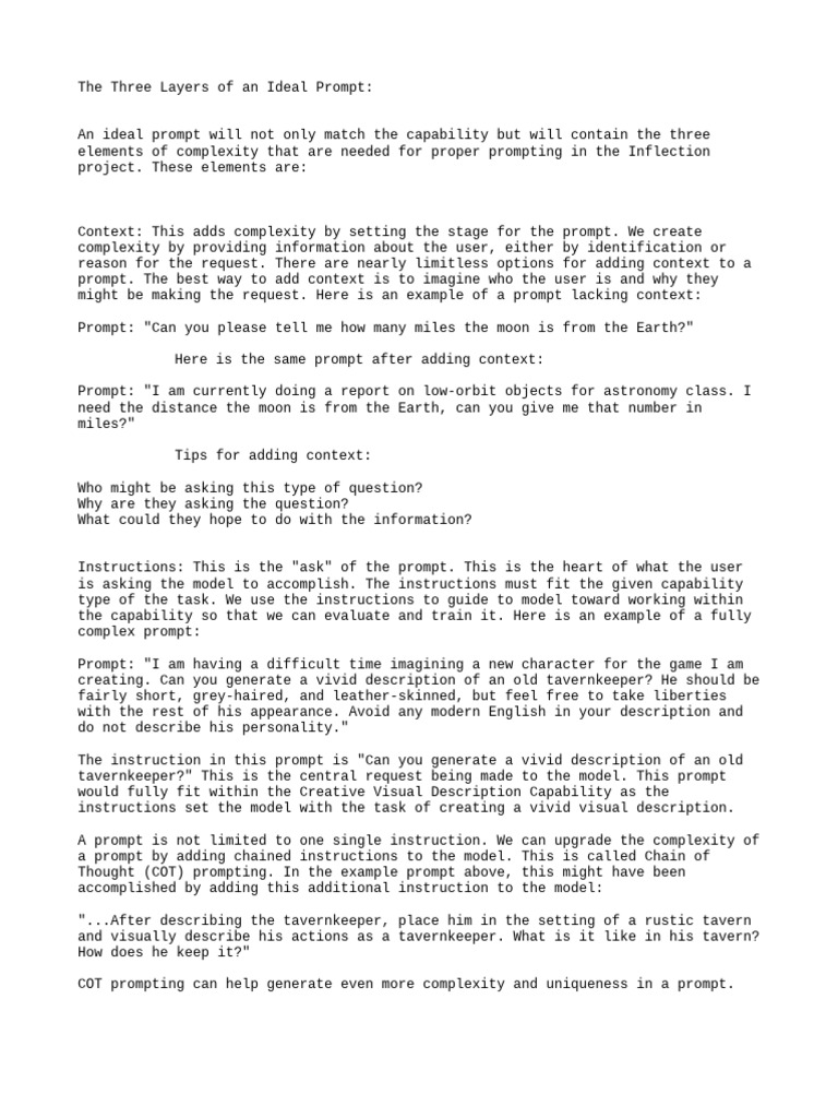The Three Layers of An Ideal Prompt | PDF | Computers