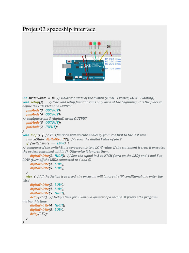 Projet 02 Spaceship Interface | PDF