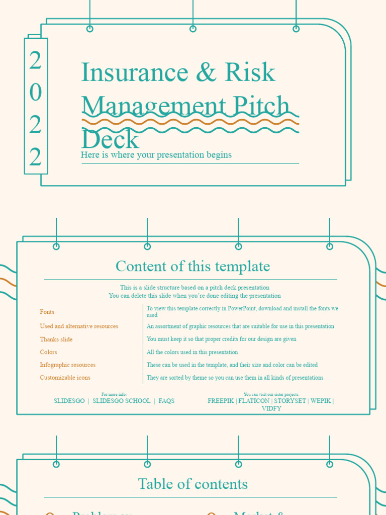 Insurance Risk Management Pitch Deck | PDF | Planets | Planets In Astrology