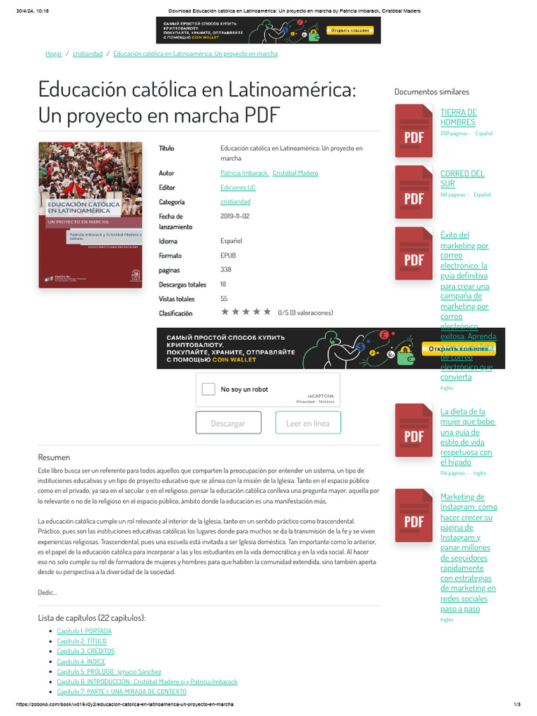 1C Educación Católica en Latinoamérica - Un Proyecto en Marcha by ...
