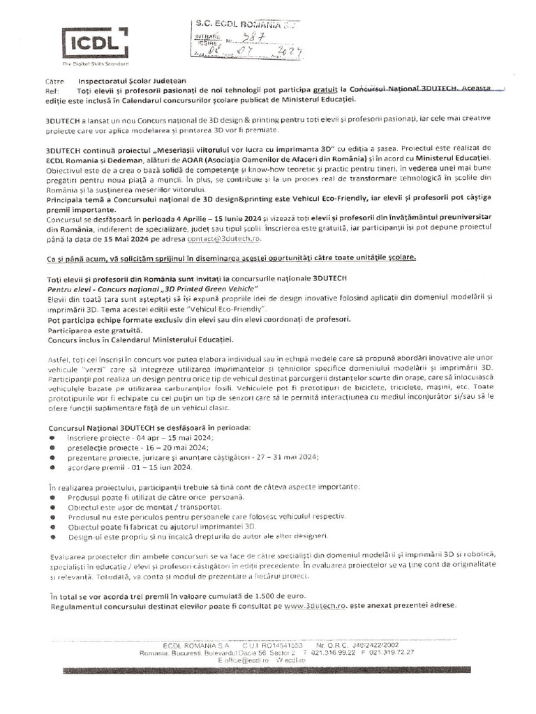 Concurs 3D Design | PDF