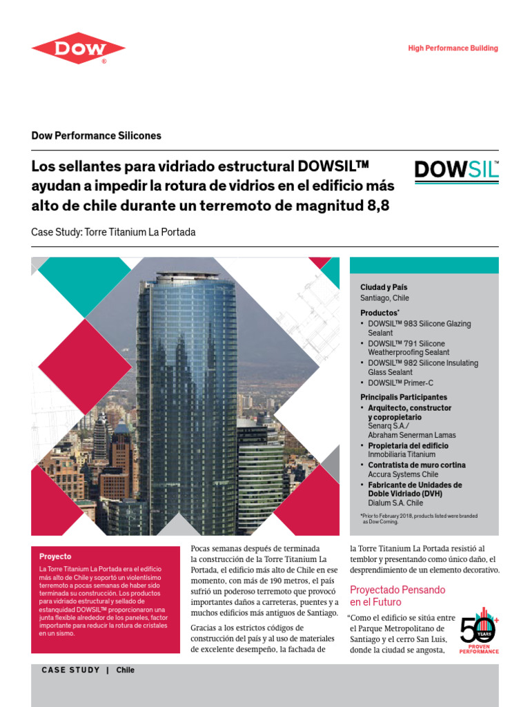 Torre Titanium La Portada Santiago Chile | PDF | Temblores | Lentes