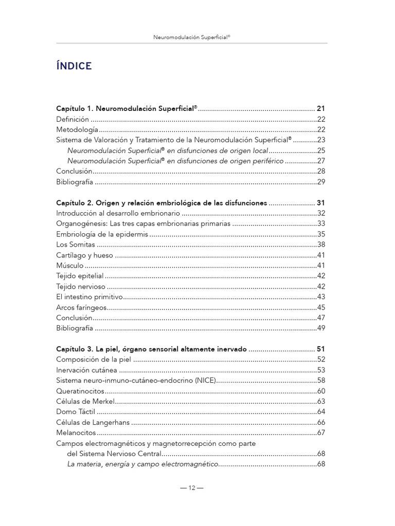 Indice Libro NMS | PDF | Piel | Anatomía
