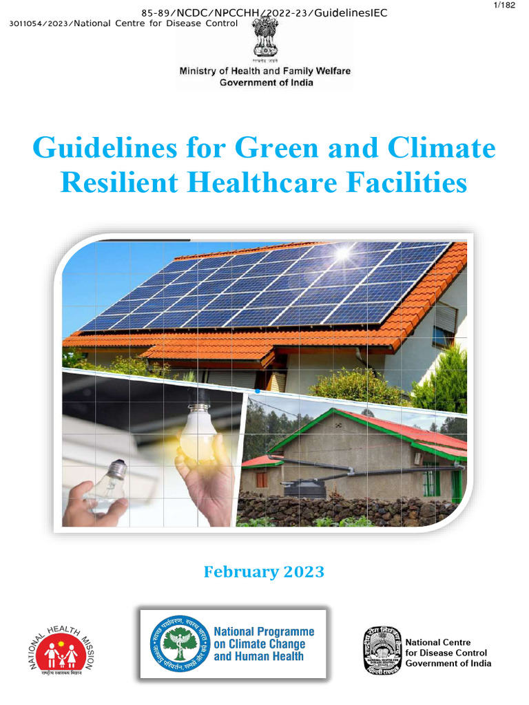 Green and Climate Resilient Healthcare Facilities Guidelines by NPCCHH ... Green and Climate Resilient Healthcare Facilities Guidelines by NPCCHH ...
