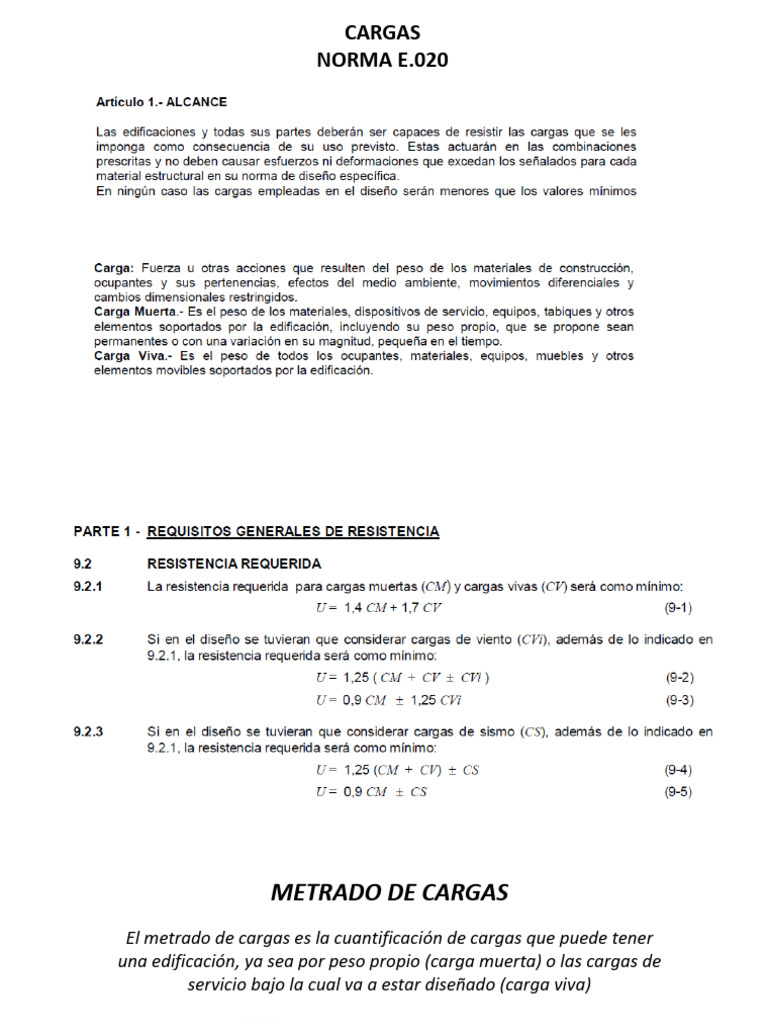 Sesión 3 - Metrado de Cargas | PDF | Elementos arquitectónicos ...