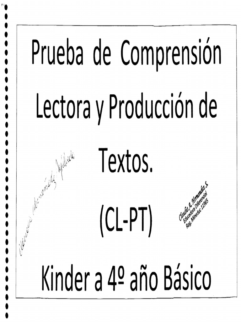 CLPT Manual Kinder A 4º Basico | PDF | Literatura | Comprensión lectora