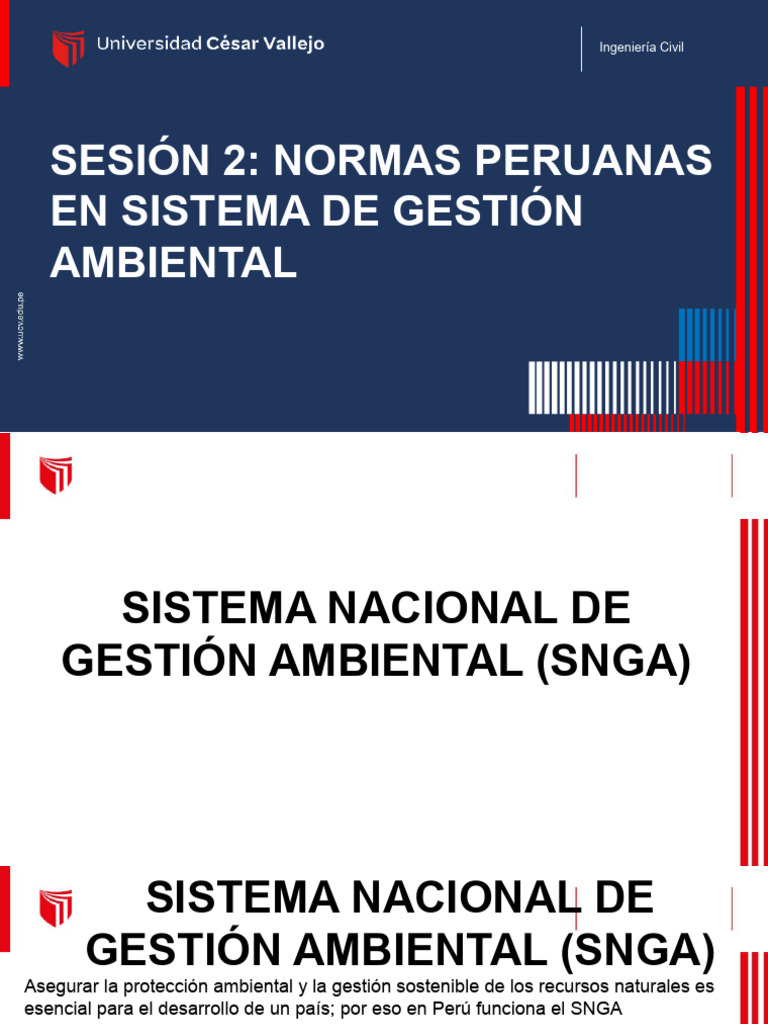 Sesión 2 SGA 2024-I | Descargar gratis PDF | Entorno natural | Política de medio ambiente