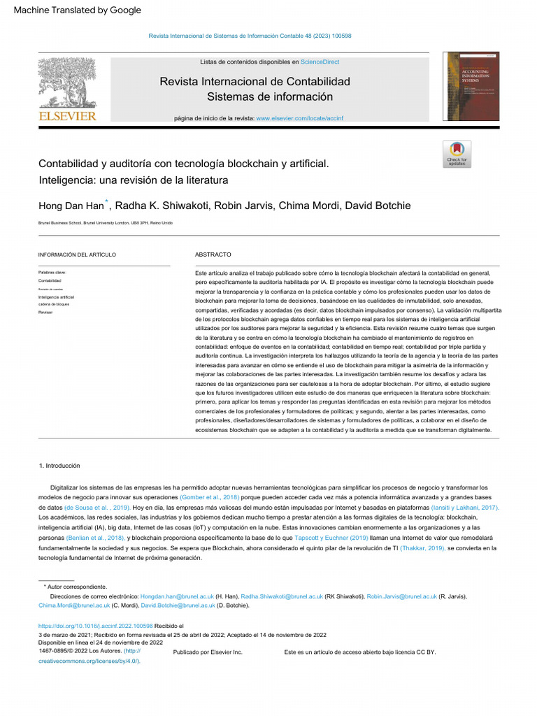 Auditoría y Contabilidad con Blockchain | PDF | Inteligencia artificial ...