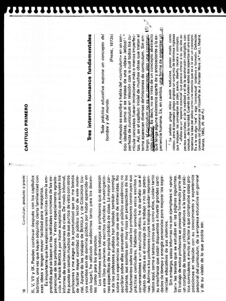 Lectura Producto o Praxis Del Curriculum. | PDF