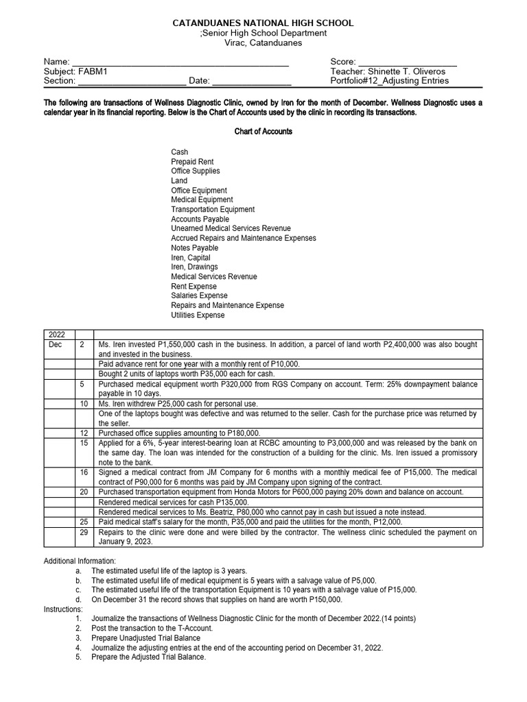 Quiz TakeHome Adjusting-Entries | PDF | Expense | Promissory Note Quiz TakeHome Adjusting-Entries | PDF | Expense | Promissory Note