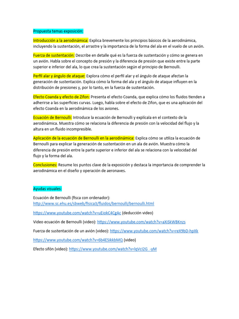 Propuesta Temas Exposición | PDF