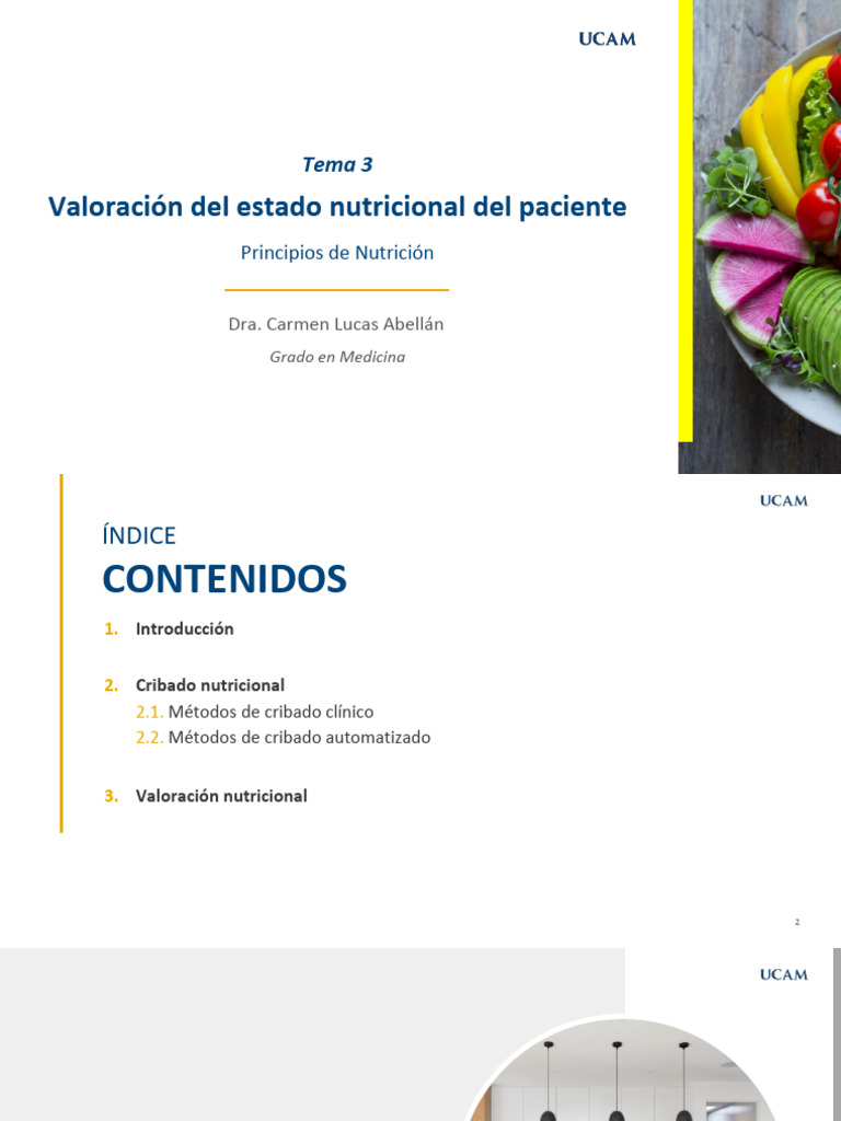 Tema 3. Valoración Del Estado Nutricional | PDF | Índice de masa corporal | Pérdida de peso