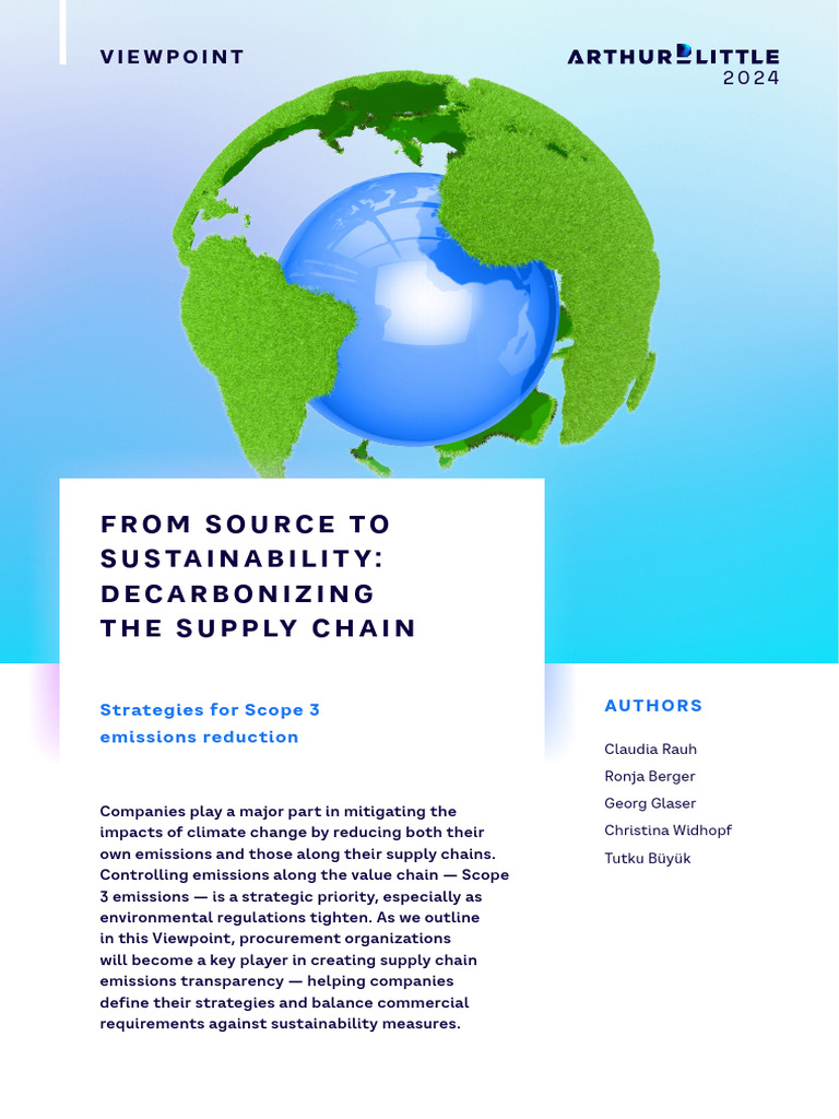 ADL Decarbonizing Supply Chain 2024 0 | PDF | Supply Chain | Supply Chain Management