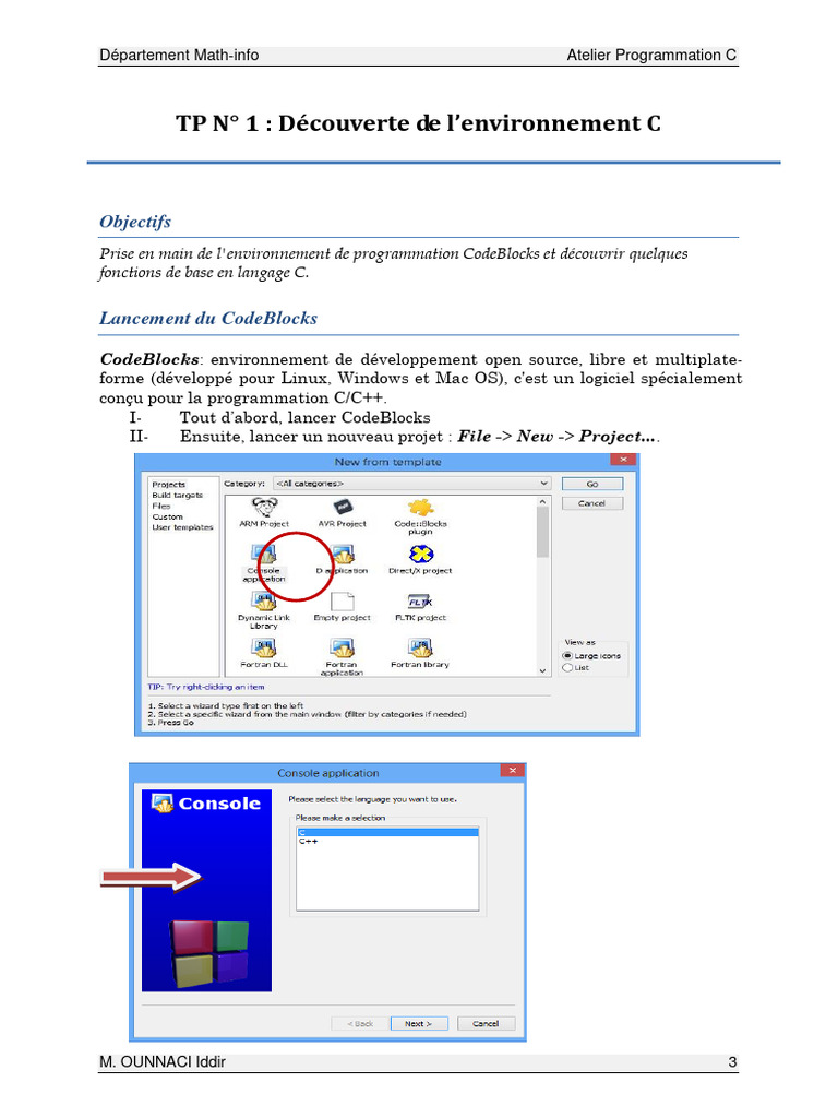 TP 1 Decouverte de Environnement C | PDF | C (Langage de programmation) | Compilateur