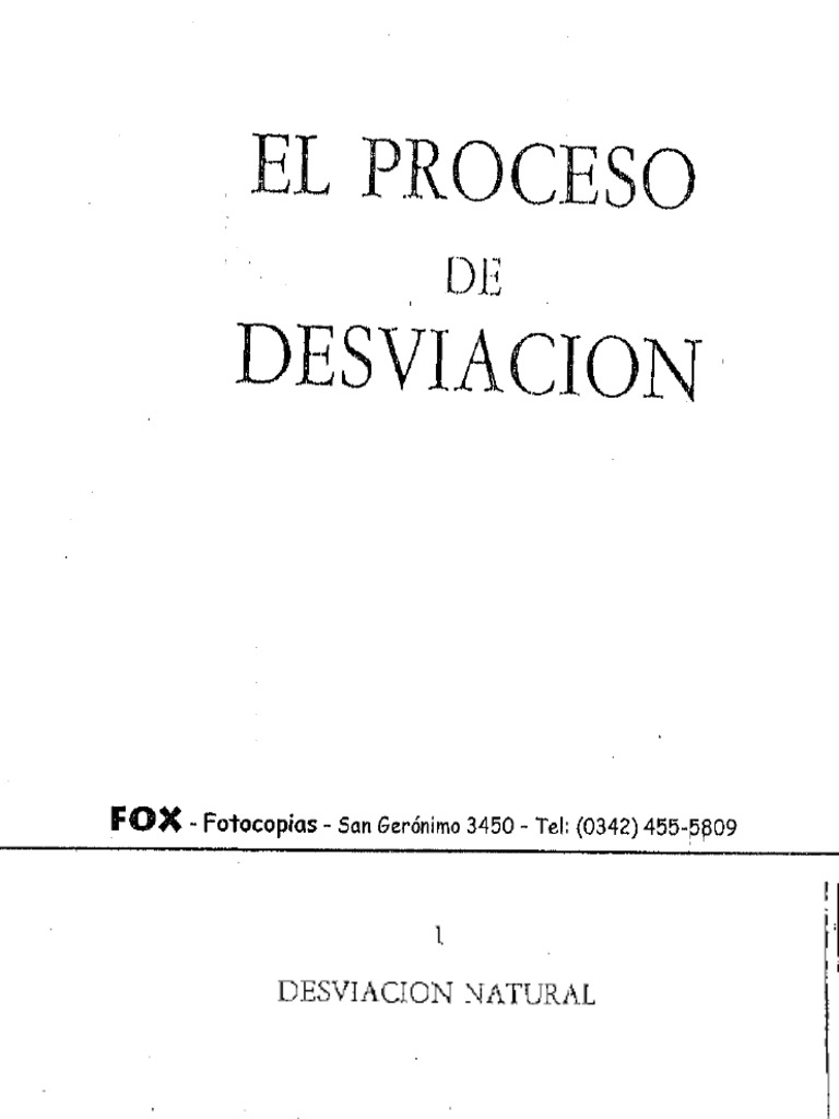 MATZA - El Proceso de Desviación | PDF