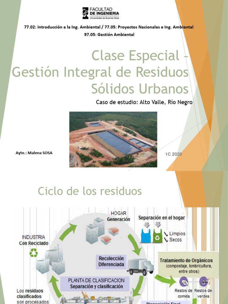 Clase U7 - GIRSU - Caso Alto Valle | PDF | Vertedero | Compost