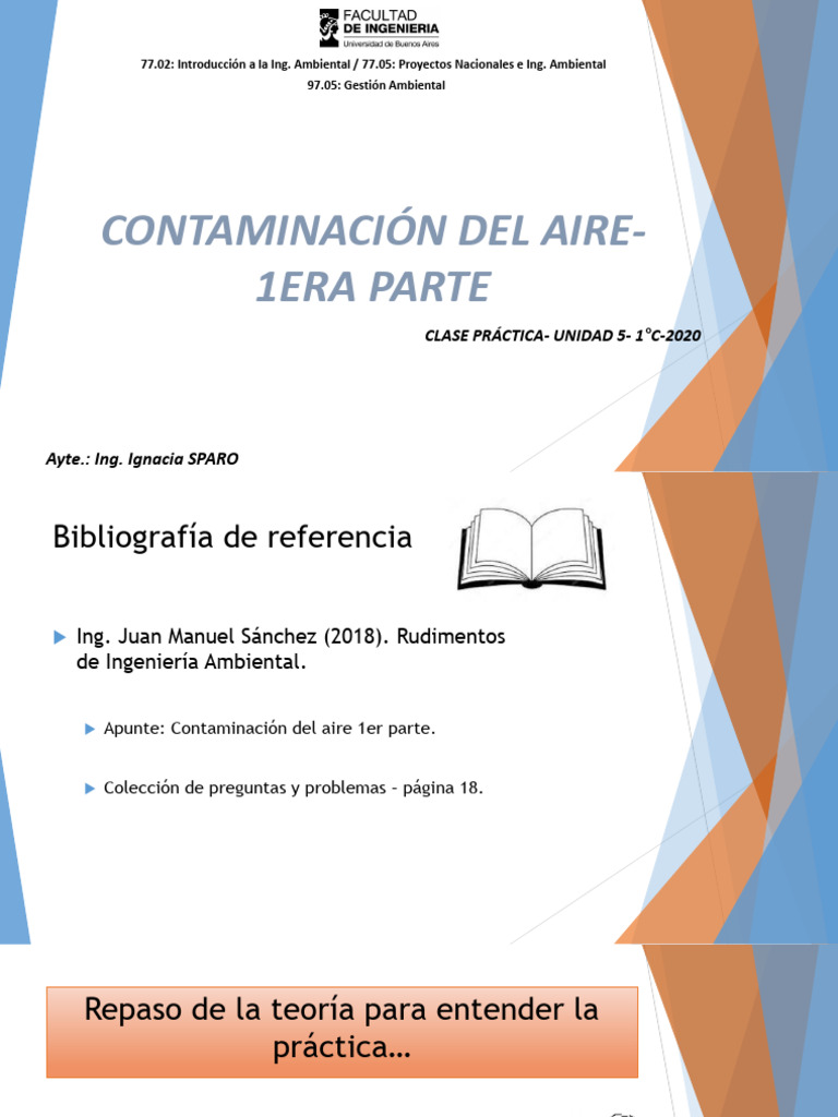 Contaminación y Modelos - Practica 2C2020 v1.0 | PDF | Atmósfera | Chimenea