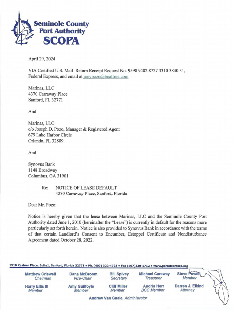 Seminole County Port Authority Documents | PDF