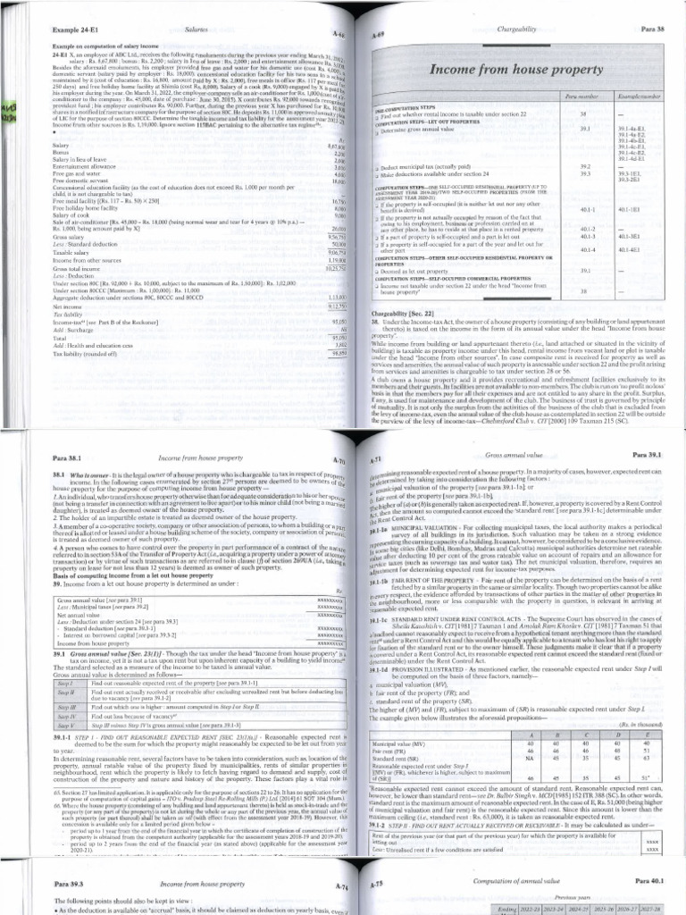 Income From House Property | PDF