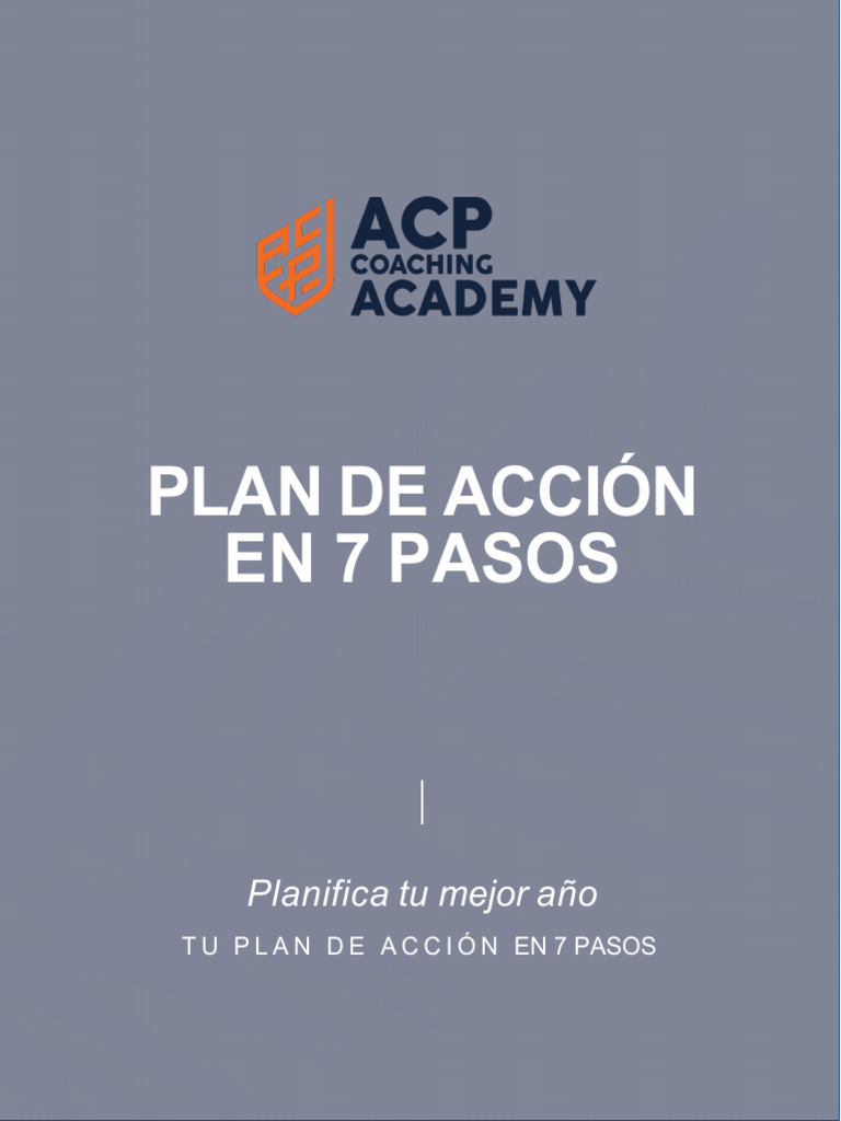 Plan de Acción en 7 Pasos | PDF