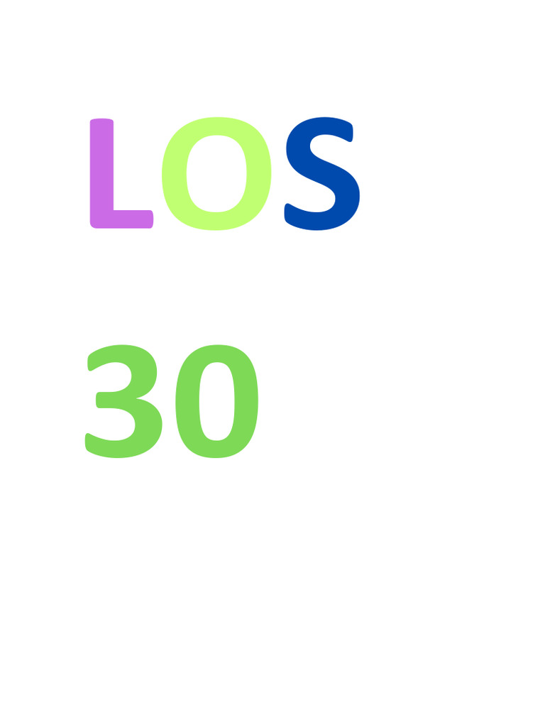 Los 30 Seran Bonitos | PDF