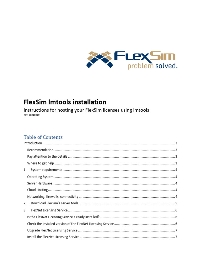 FlexSim LMTOOLS Installation | PDF | Microsoft Windows | Operating System